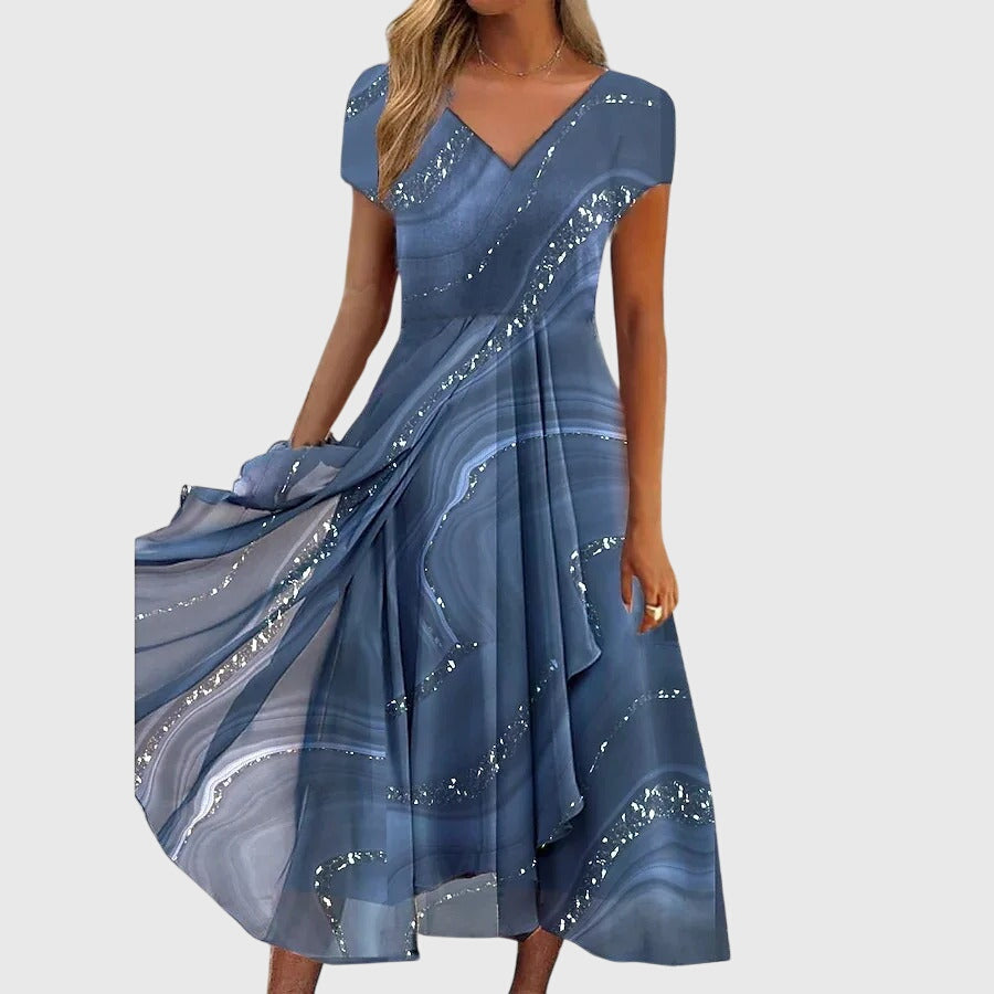 Aubrielle™ | Flowing Midi Dress – Grace&Liv